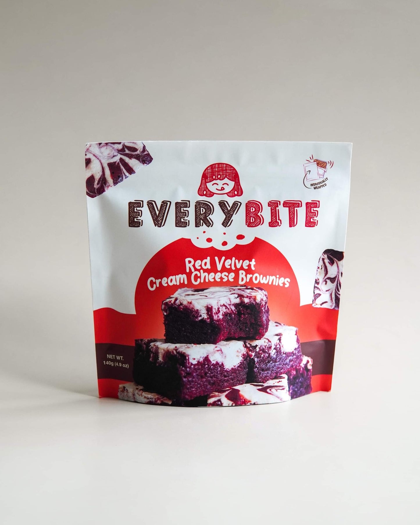 EveryBite Red Velvet Cream Cheese Brownies 140g – Beauty Avenue KY
